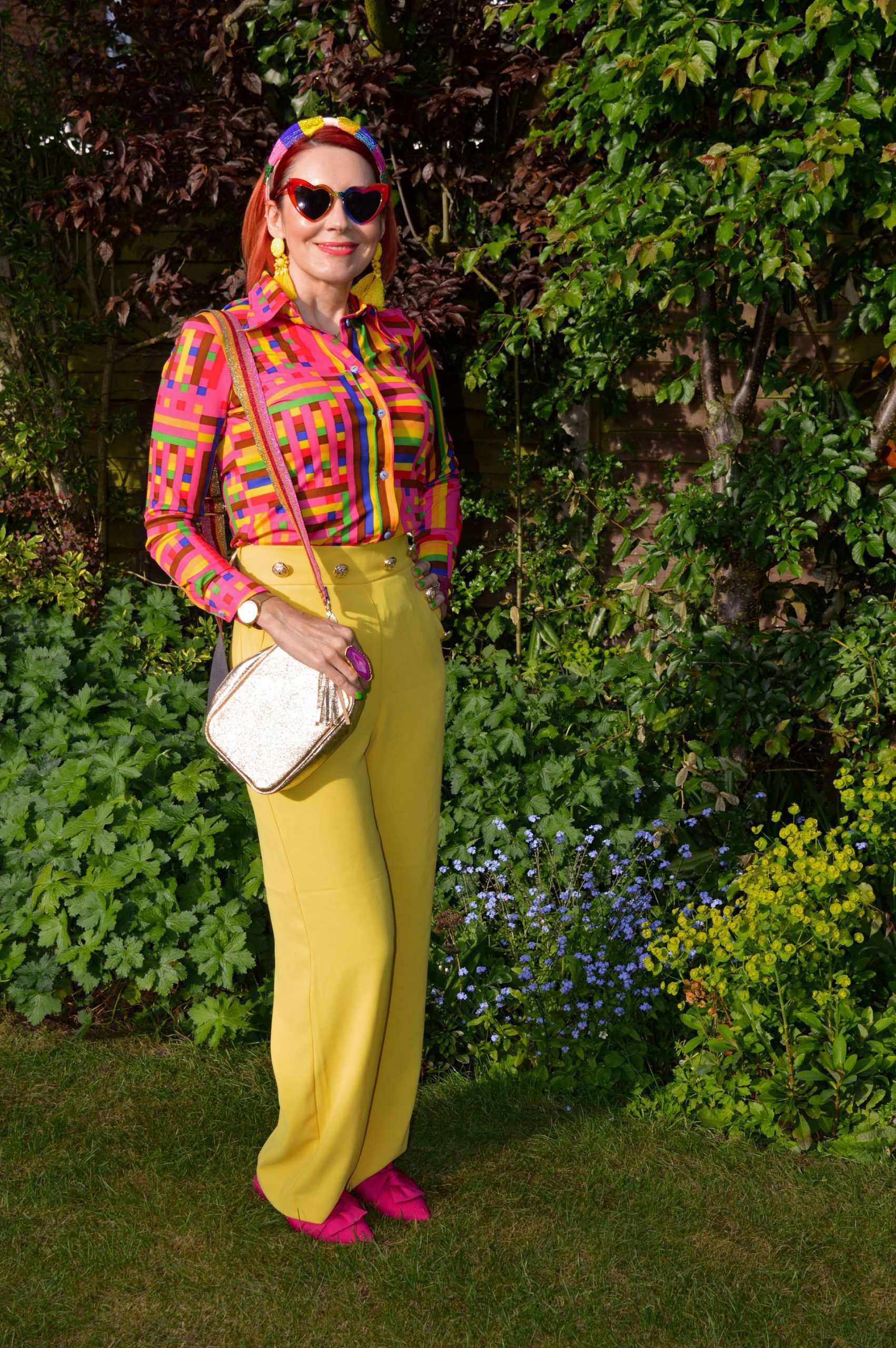 Vintage Shirt and Yellow Trousers + Style With a Smile Link Up - Style ...